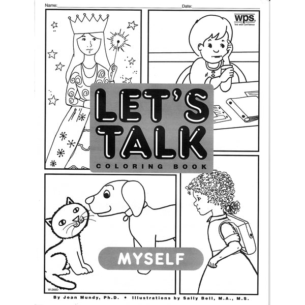 Let's Talk Coloring Book - Myself, set of 6 | CreativeTherapyStore