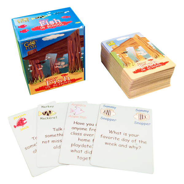 Play 2 Learn Go Fish: New Fish in School Card Game | CreativeTherapyStore