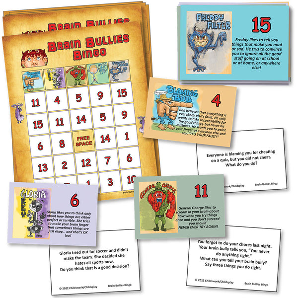 Brain Bullies Bingo: A Game for Teaching Children how to Avoid Anxiety ...